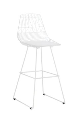 All Departments - METAL WIRE BAR STOOL WHITE